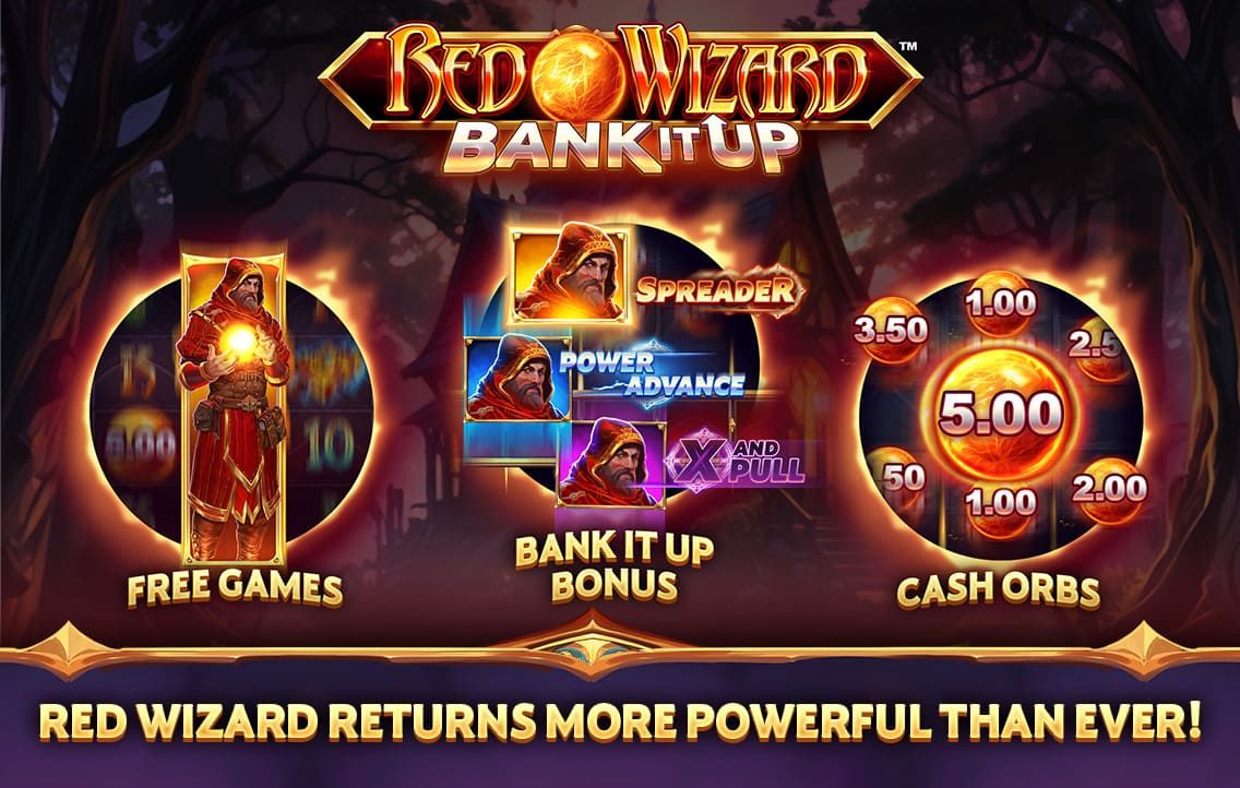 Red Wizard: Bank It Up™ Slot Online | Magia de Playtech en OnePlay
